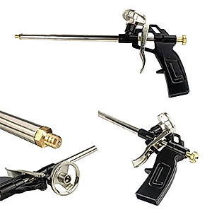 2 Pack Foam Gun, Picowe Foaming Gun Pu Expanding Caulking Gun Metal Body Pro Heavy Duty PU Spray Foam Gun Grade Expanding Spray Application Applicator