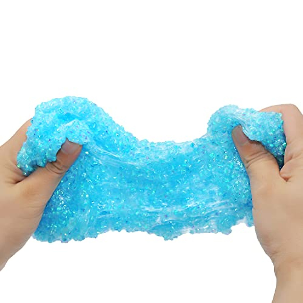 Newest Glimmer Slime Crunchy, Blueberry Sugar Blitz Slime kit for Girls,Super Soft and Non-Sticky, Birthday Gifts Party Favors