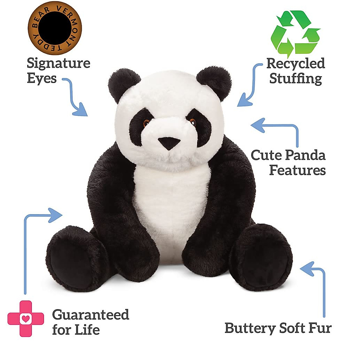 Vermont Teddy Bear Giant Panda Stuffed Animal - Stuffed Panda, 3.5 Foot, 42"