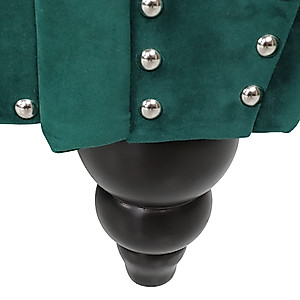 LEVNARY Three-Seat Velvet Sofa, Large Sofa Classic Tufted Chesterfield Settee Sofa Modern 3 Seater Couch Furniture Tufted Back for Living Room, Green