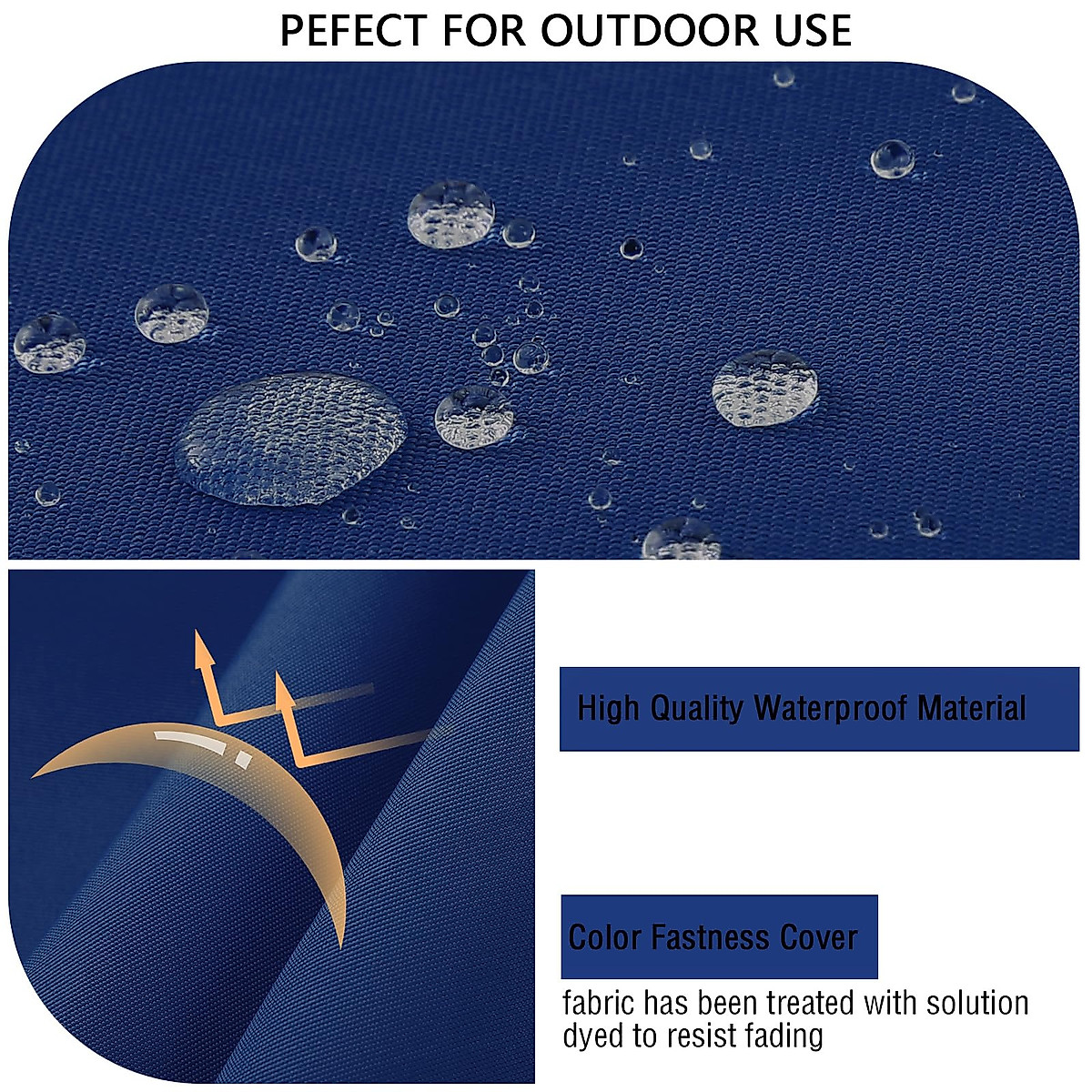 idee-home Outdoor Bench Cushion 48 inch, Patio Bench Cushion Indoor, Patio Furniture Chair Pad, Porch Swing Cushion with Ties, Bay Window Seat Sofa Garden Replacement Loveseat Cushion