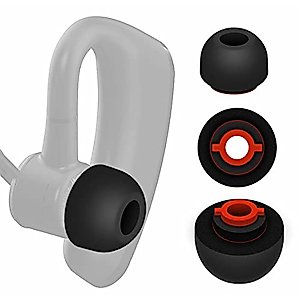 3 Pcs Memory Foam Tips for Voyager Legend 5200, Replacement Small Medium Large 3 Size Reduce Noise Comfortable Ear Tips Buds Earbuds Compatible with Plantronics Voyager 5200 - Black