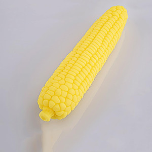 7.87 inch Corn Shape Soft Silicone Realistic Dildo Sex Toy Clitoral Dildo Anal Dildo Plug with Textures for Women Men - Corn