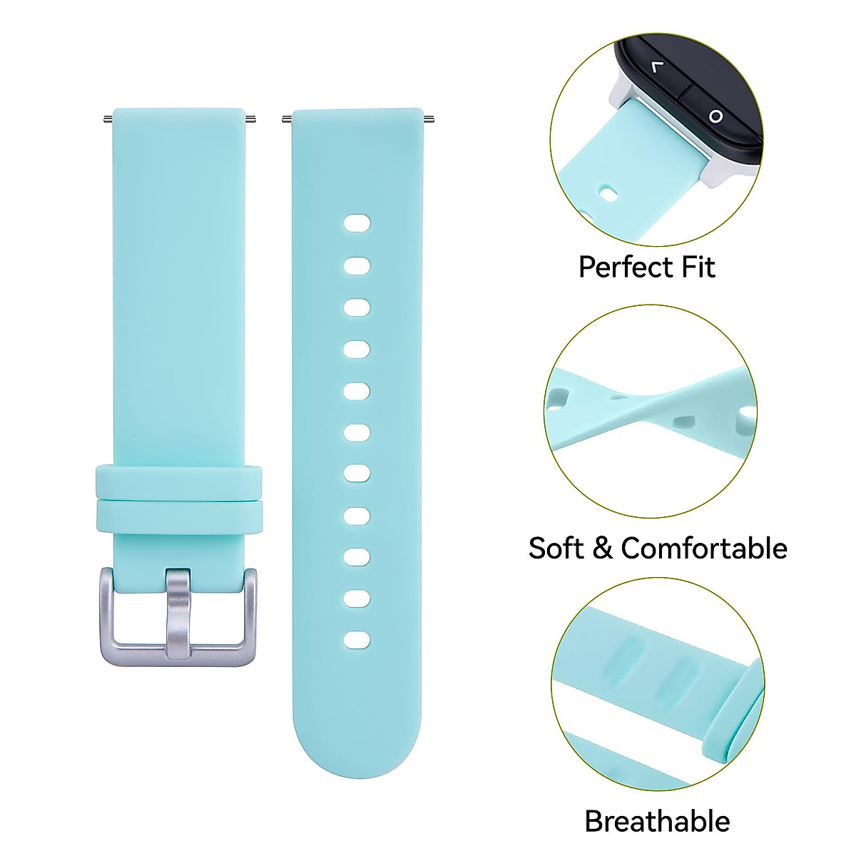 Chofit 5 Pack Bands Compatible for Verizon Gizmo 3 2 1/Gabb Watch Bands for Kids, 20MM Band Quick Release Colorful Pattern Wristband Straps for Verizon Gizmo Watch 2/T-Mobile SyncUP Kids Smartwatch