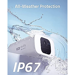 eufy security S230 SoloCam S40, Solar-Powered, Wireless Outdoor Security Camera, Battery Camera, 2K Resolution, No Monthly Fee (Renewed)