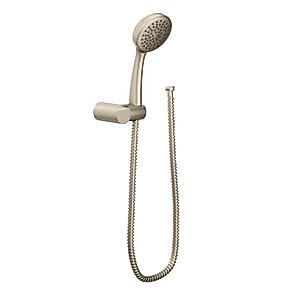 Moen Brushed Nickel Eco-Performance Handheld Shower with 69-Inch Hose and Wall Bracket, 3865EPBN