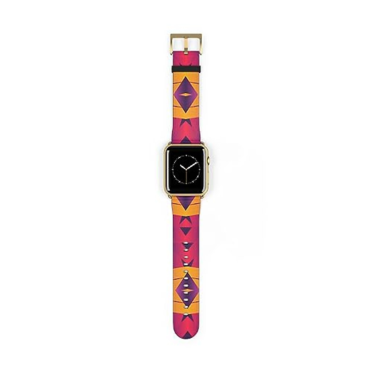 Creative Vibes2 Boho Colorful Smart Watch Band Compatible with Smart Watch Series 1, 2, 3, 4, 5, 6, 7, & SE - High-Quality Leather Watch Bands for Smart Watches (38-41 mm, Gold Matte)