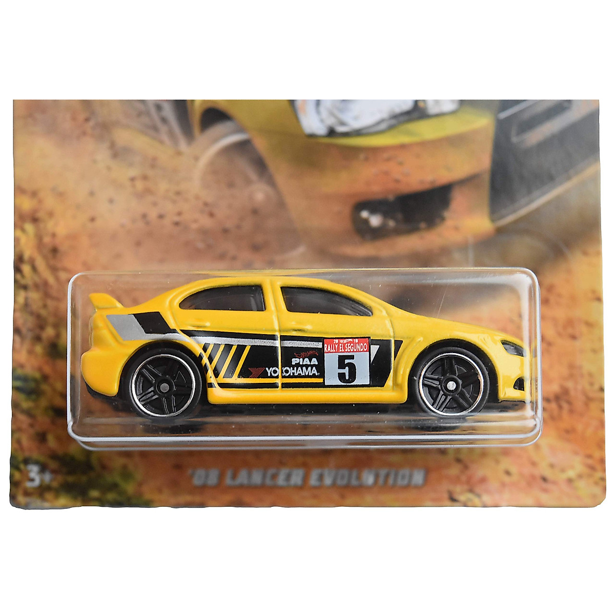 Hot Wheels '08 Lancer Evolution 2/6, Yellow