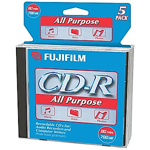 Fuji 21067185 Recordable Audio Cdr for Music Use (5Pack)