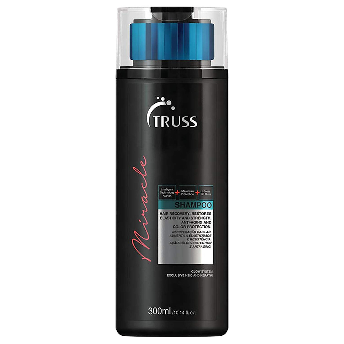 TRUSS Miracle Conditioner and Shampoo Set Bundle with Amino Miracle Heat Protectant Spray