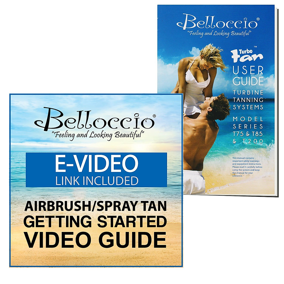 Belloccio Premium T75 Sunless Turbine Spray Tanning System; FREE 4 oz. Opulence Tanning Solution & FREE User Guide Video Link