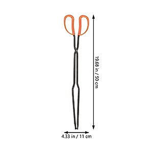 Cabilock Briquettes Hook 1 Set Briquette Tongs Iron Log Pigtail Charcoal Tong