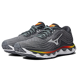 Mizuno Men's Wave Horizon 6 Sneaker, Ultimate Grey/Silver, 12