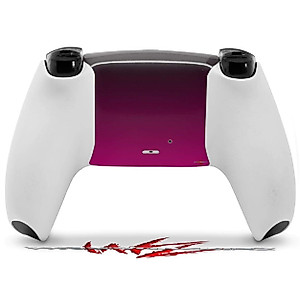 WraptorSkinz Skin Wrap compatible with Sony PS5 DualSense Controller Smooth Fades Hot Pink Black (CONTROLLER NOT INCLUDED)