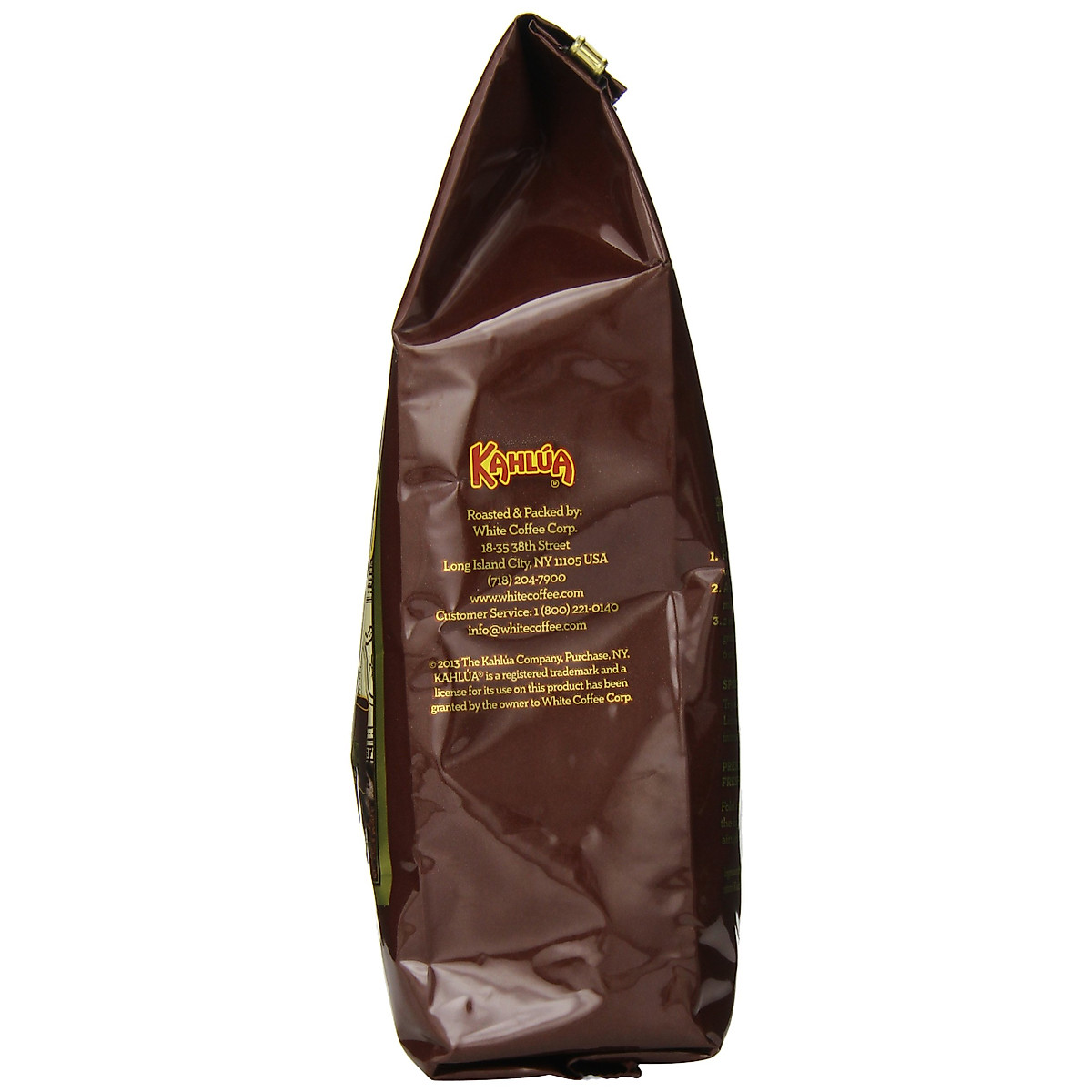 White Coffee Kahlua Gourmet Ground Coffee, French Vanilla 12 Ounce
