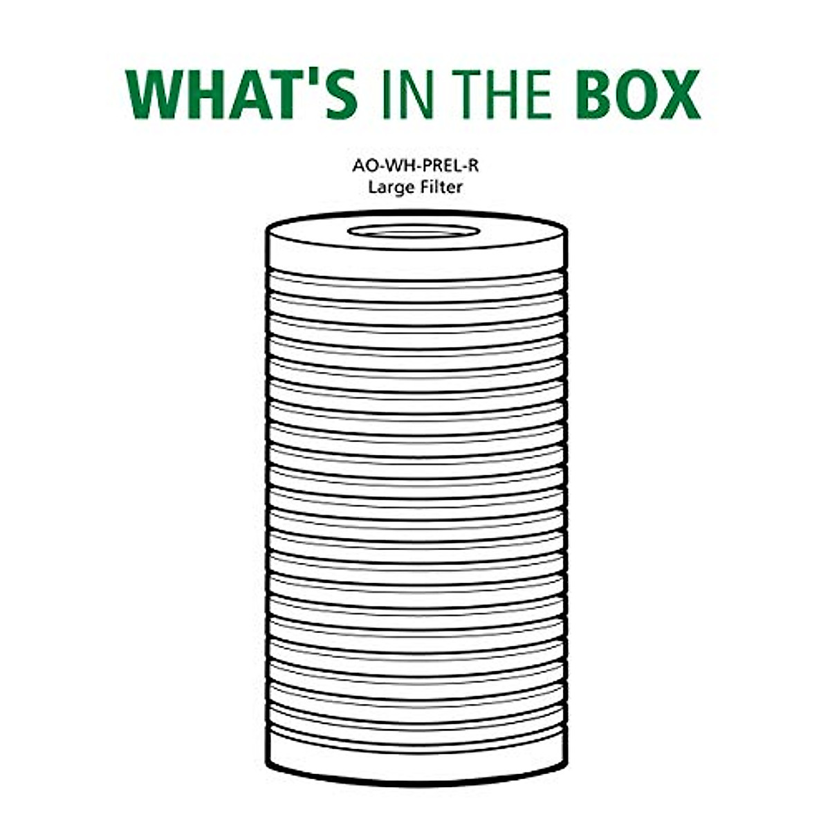 AO Smith 4.5"x10" 25 Micron Sediment Water Filter Replacement Cartridge - For Whole House Filtration Systems - AO-WH-PREL-R