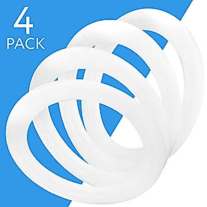 IMPRESA Products 4 Pack Spa Hot Tub Pump Heater Union Gasket/O-Ring - 2.2'' ID 3'' OD'' Flat Gasket Works on Variety of Spas…