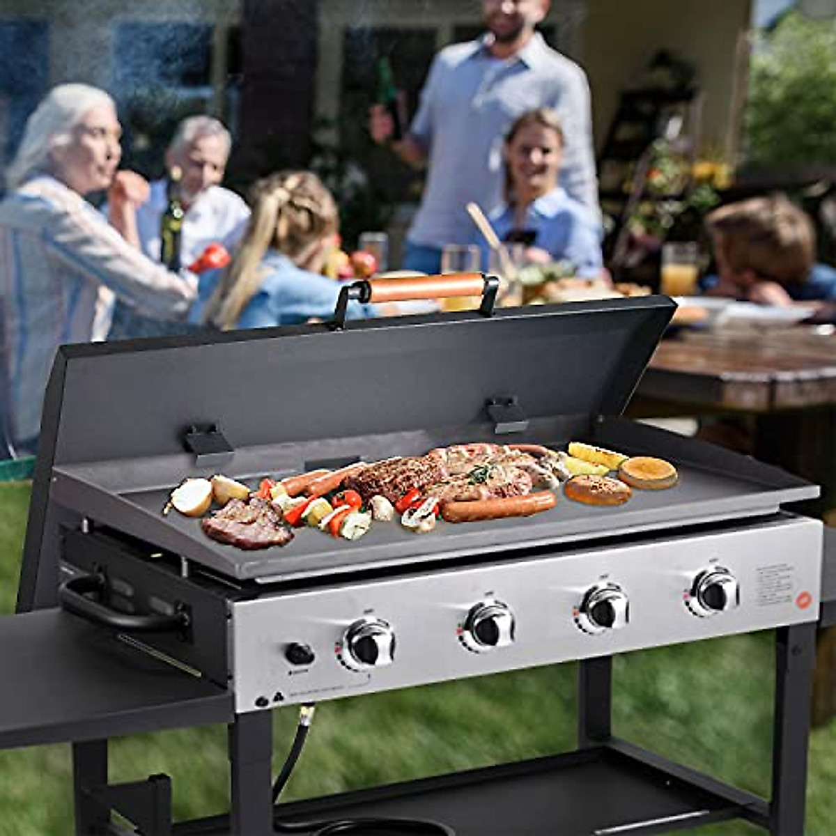 Blackstone griddle cover 36 inch. Matte texture aluminum blackstone grill lid. Powder-coated, suitable for 36 inch blackstone storage cover