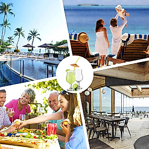 QUMENEY 100PCS Umbrella Drinking Straws, Plastic Party Drink Straws, Tropical Hawaiian Flexible Bendy Cocktail Straws Beach Luau Bar Birthday Decorations Supplies for Drinkware