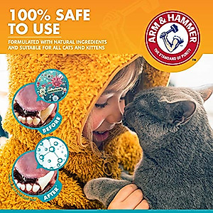 Arm & Hammer for Pets Dental Kit for Cats | Eliminates Bad Breath | 3 Piece Set Includes Cat Toothpaste, Cat Toothbrush & Cat Fingerbrush in Tasty Tuna Flavor,2.5 ounces