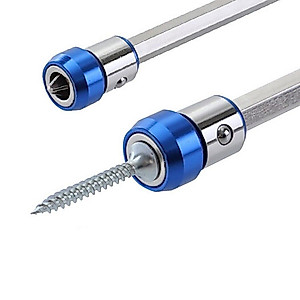 1/4 Inch/ 6.35 mm Universal Magnetic Screw Ring Bit Magnetizer Ring Metal Magnetizer Screw, Removable for Hex Screwdriver and Power Bits