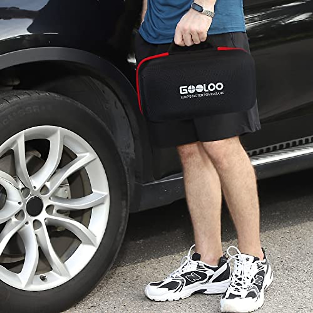 GOOLOO 100W USB C Wall Charger with Eva Protection Case for GT3000 GT4000 GT4000S, 100W PD GaN2 Fast Wall Charger Block with 6.6ft Cable, Compatible with MacBook iPad iPhone 14/13 Series and More