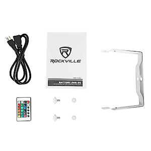 RockvilIe BATTERY PAR 50 White Church Stage Design Rechargeable Wash Up-Light