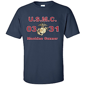 United States Marine Corps MOS 0331 Machine Gunner T-Shirt