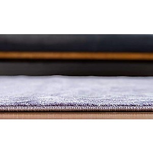 Unique Loom New Classical Collection Traditional Classic Intricate Design with Distressed Vintage Detail, Area Rug (9' 0 x 12' 0 Rectangular, Purple/ Ivory)