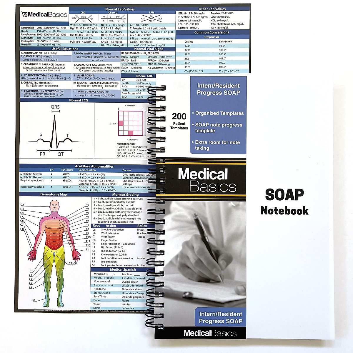 Inpatient Progress SOAP Notebook for Interns and Residents – Medical History and Physical Notebook, 200 Patient Templates for Inpatient Rounds