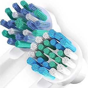Pearl Enterprises Generic Electric Toothbrush Replacement Brush Heads. 8 Pack Variety Heads - 4 Cross, 4 Classic Clean. Easy Cleaning for Kids & Adults. Compatible with Oral B Electric Toothbrushes