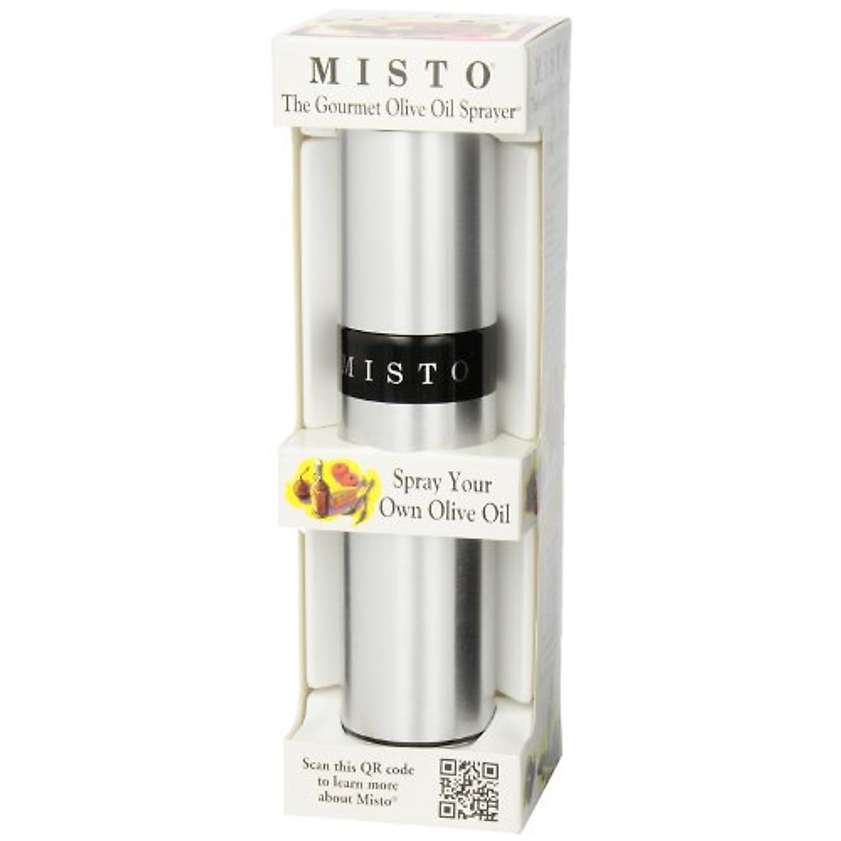 Misto Brushed Aluminum Oil Sprayer, Silver