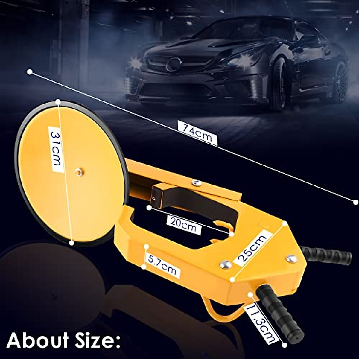 Hurbo Wheel Lock Clamp Adjustable Tire Boot Lock Anti-Theft Lock Clamp Boot Tire Claw for Parking Car Truck RV Boat Trailer