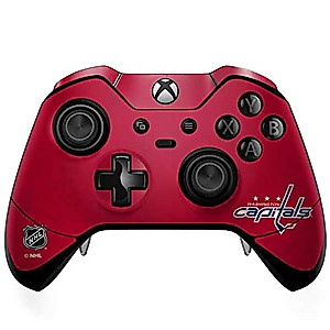 Skinit Decal Gaming Skin compatible with Xbox One Elite Controller - Officially Licensed NHL Washington Capitals Distressed Design