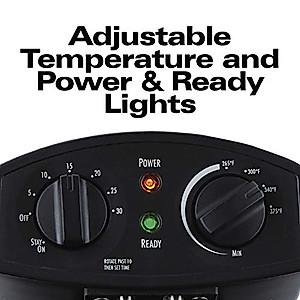 Hamilton Beach Deep Fryer with 2 Frying Baskets, 19 Cups / 4.5 Liters Oil Capacity, Lid with View Window, Professional Style, Electric, 1800 Watts, Stainless Steel (35036)