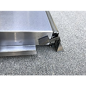 PitsMaster 304 Grade Stainless Steel Slide Out Propane Tank Tray for BBQ Island, RV, Free Standing Gas Grill