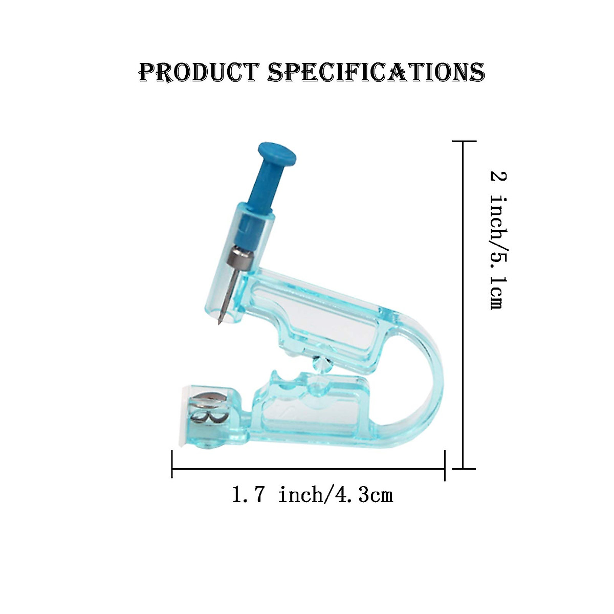 Refesta Ear Piercing Gun Kits, 8 Pcs Earring Piercing Unit Kit with Ear Stud and 1 Pcs Aid Piercing Tool