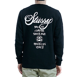 Stussy World Tour Crew in Black (XL)