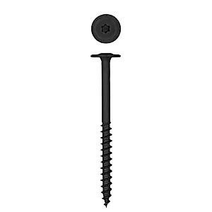 SPAX 1/4" x 3-1/2" Exterior Washer Head Structural Wood Lag Screws Powerlags Torx T-Star (500 EA) Bulk Pail Bit Included Heavy Duty Rust Resistant