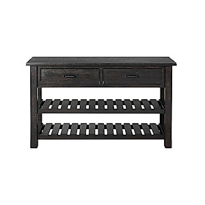 Martin Svensson Barn Door Solid Wood Sofa Console Table Antique Black