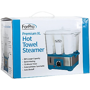 ForPro Professional Collection Premium XL Hot Towel Steamer, 50% Larger Capacity, Holds 9 Facial Towels, Quick Heating Steam Towel Warmer for Salons and Spas