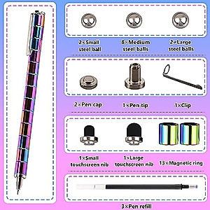 YYMHMF Fidget Pen Teen Girl Boy Gifts - Magnetic Pen Magnet Pen for Adults Kids Teens - Gift for Teenage Girl Boy - Best Gift for 10 11 12 13 14 15 16 Years Old - Novelty Toy Gift for Kids 8-12