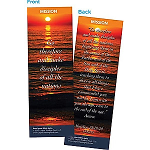 Bookmark Scripture Cards - Pack of 100 Variety Bible Memory Verse Cards | Popular, Encouraging Verses with Full Color Graphics | Useful Handouts for Faith Building, Sunday School, or Daily Life