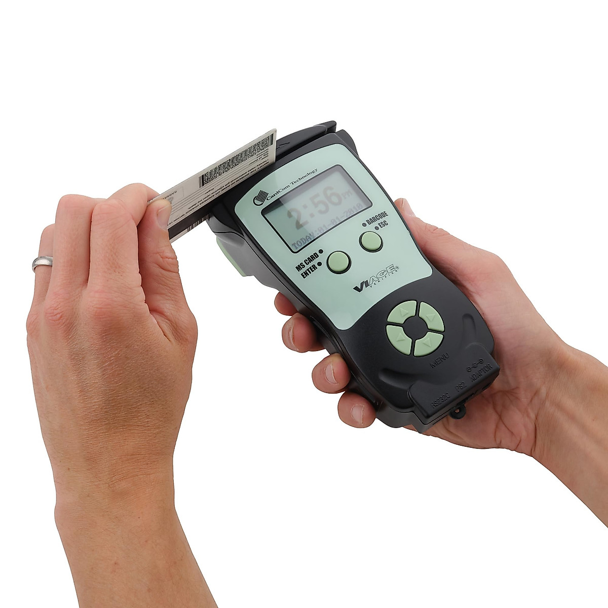 Handheld ID Scanner, Drivers License Scanner, Age Verification, ID Checking, Dual 2D Barcode and Magnetic Stripe, Free Compliance Software and ID Updates, Model CAV3200