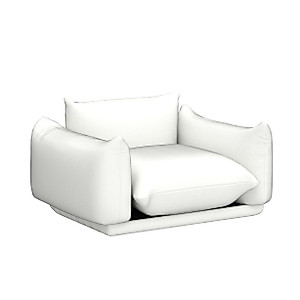 TIFLON Modular Sectional Sofa,50inch Minimalist Sofa Couch,Convertible Couch, Chenilleyarn 1 Seat Modern Living Room Sofa Sets for Office House-Beige