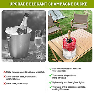 Ice Bucket Mold,Wine Bottle Chiller Ice Molds for Champagne Cocktails,Beer,Fruit Juices Ice Mold/Flowers DIY Decorations Holiday Bar Any Celebration and Party