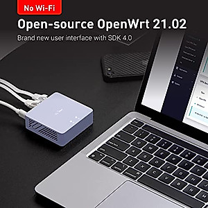 GL.iNet MT2500 (Brume 2) Mini VPN Security Gateway for Home Office and Remote Work-VPN Server and Client for Home and Office, VPN Cascading, Internet Security, 2.5G WAN, NO Wi-Fi* (ABS Plastic Case)