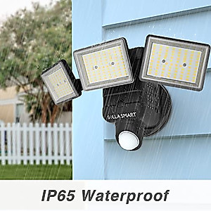 Smart LED Security Lights, 36W 5000LM Dimmable Motion Sensor Lights Outdoor, 2700K-6500K, IP65 Waterproof, App Group Control, Dusk to Dawn Security Flood Light for Garage, Yard, Porch