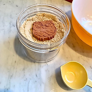 Fox Run Terracotta Brown Sugar Keeper and Saver, Owl, Set of 2