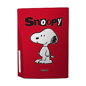 Head Case Designs Officially Licensed Peanuts Snoopy Character Graphics Vinyl Faceplate Sticker Gaming Skin Decal Cover Compatible With Sony PlayStation 5 PS5 Disc Edition Console